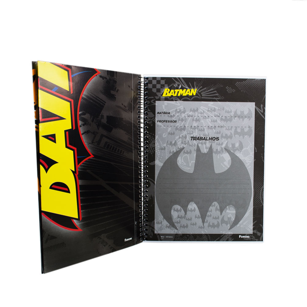 Caderno Universitário Batman 200fls Capa Watch Out - Mundo 25